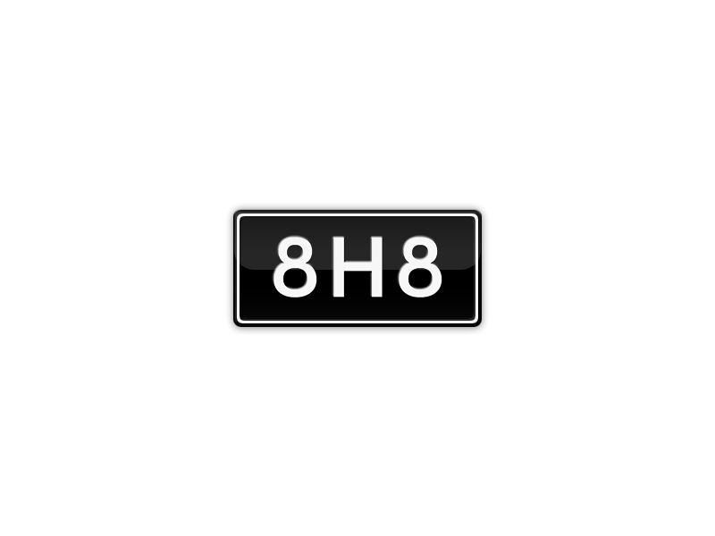 8H8 Number Plates For Sale, NSW - MrPlates