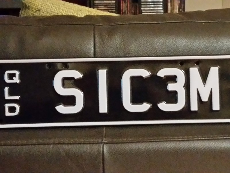 S1C3M (Sick-em Rex) Number Plates For Sale, QLD - MrPlates