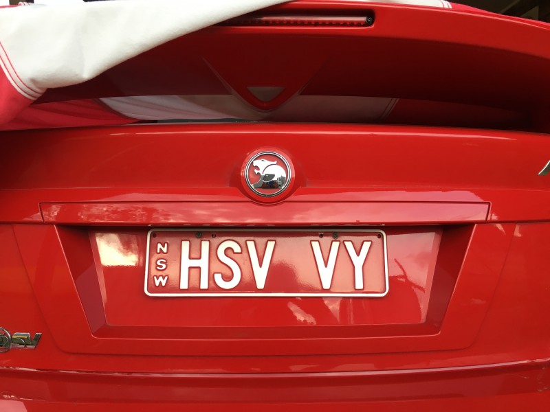 HSV VY Number Plates For Sale, NSW - MrPlates