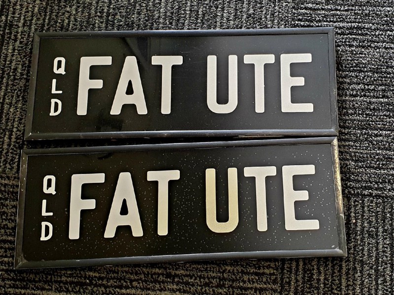 FAT UTE Number Plates For Sale, QLD - MrPlates