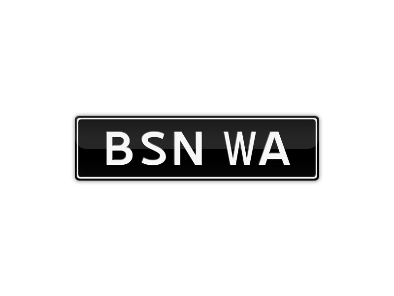 BSN WA (Busselton wa) Number Plates For Sale, WA - MrPlates
