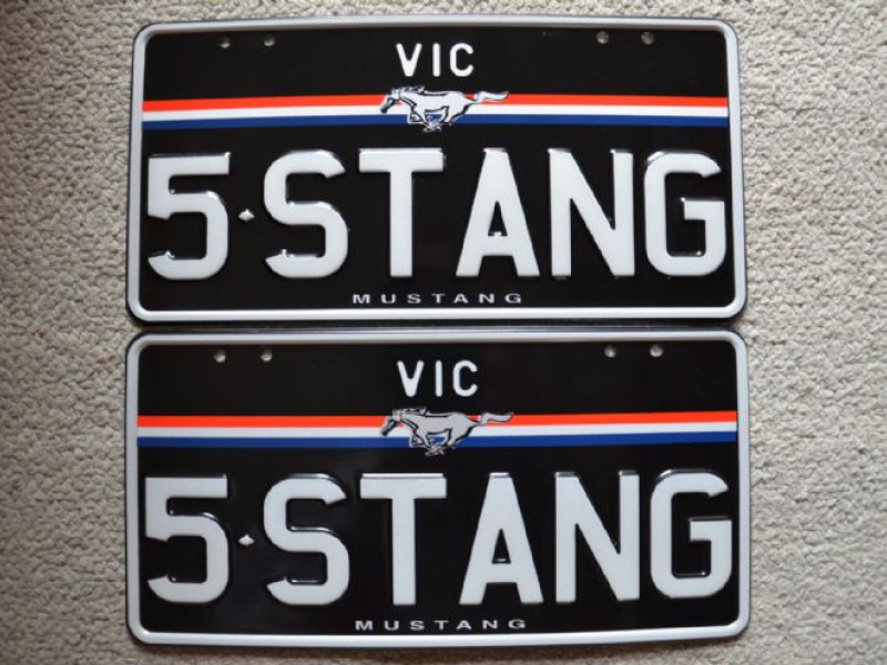 5STANG (5 Litre Ford Mustang) Number Plates For Sale, VIC - MrPlates