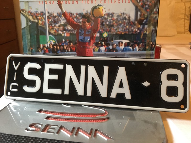 SENNA8 (Ayrton Senna F1 TRIBUTE) Number Plates For Sale, VIC - MrPlates