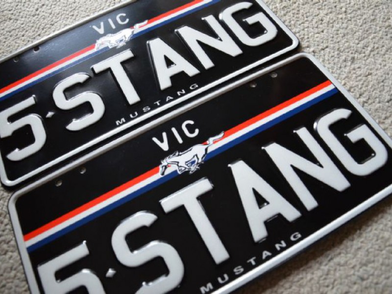5STANG (5 Litre Ford Mustang) Number Plates For Sale, VIC - MrPlates