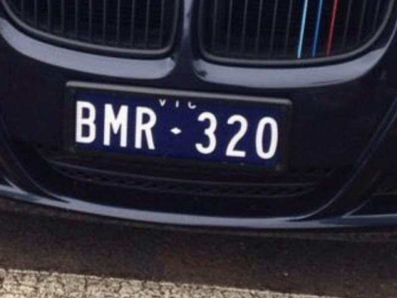 BMR320 (Bmw 320 Or Bmw 320i) Number Plates For Sale, VIC - MrPlates