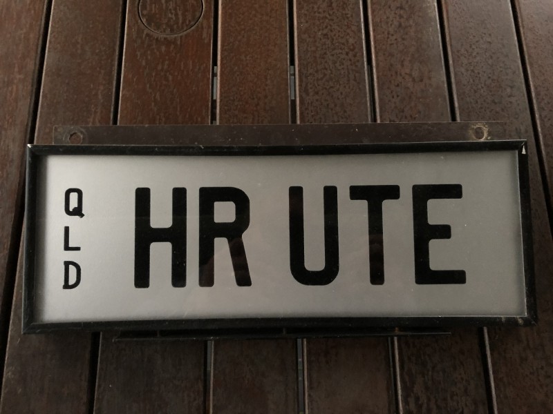 HR UTE (HOLDEN HR UTE) Number Plates For Sale, QLD - MrPlates