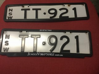 TT921 Number Plates For Sale, TAS - MrPlates