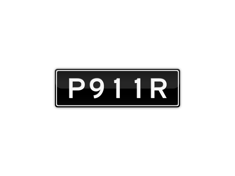 P911R (Porsche 911 R) Number Plates For Sale, VIC - MrPlates