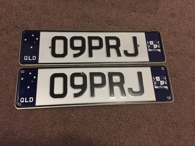 09PRJ (Previous Owner's) Number Plates For Sale, QLD - MrPlates