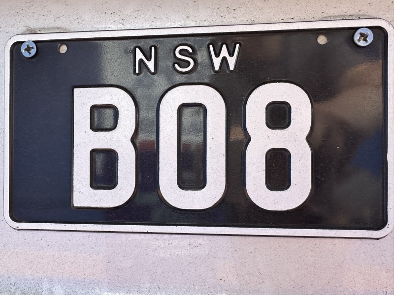 B08 (Bob) Number Plates For Sale, NSW - MrPlates