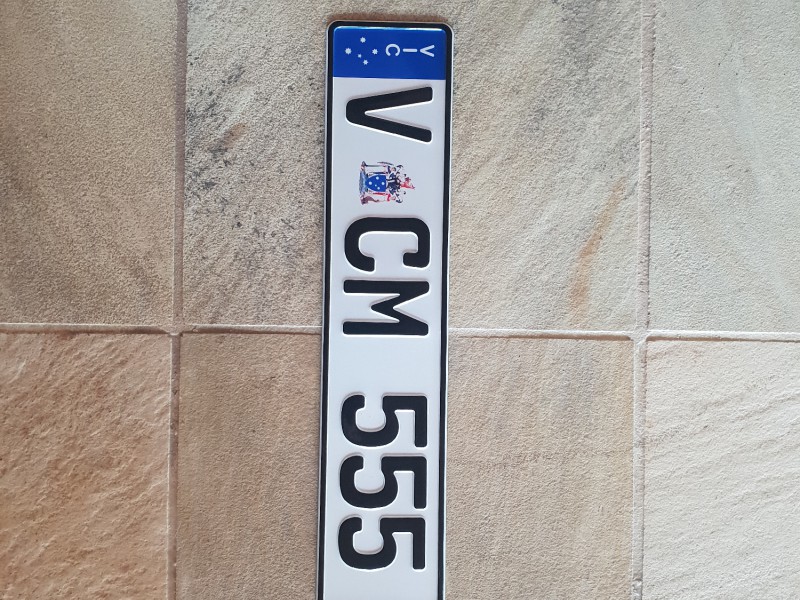 V CM 555 Number Plates For Sale, VIC - MrPlates