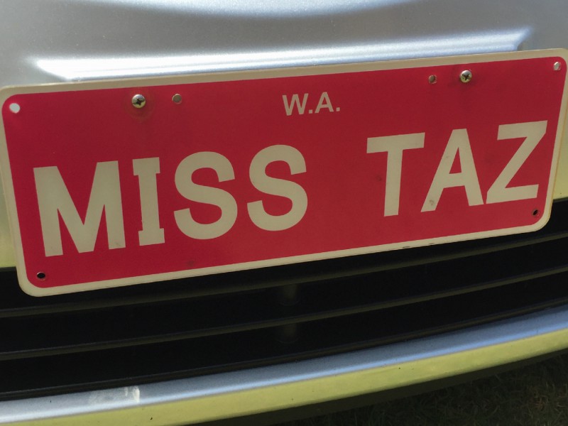 MISS TAZ Number Plates For Sale, WA - MrPlates