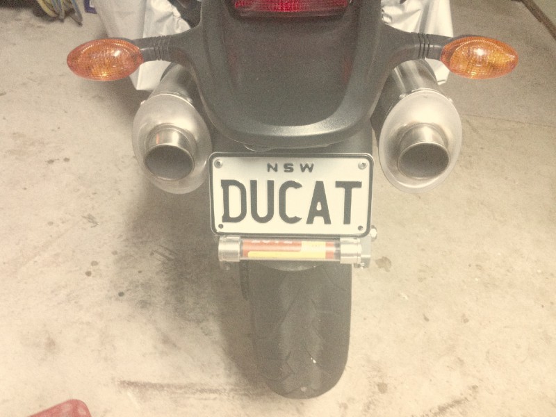 DUCAT (DUCATI) Number Plates For Sale, NSW - MrPlates