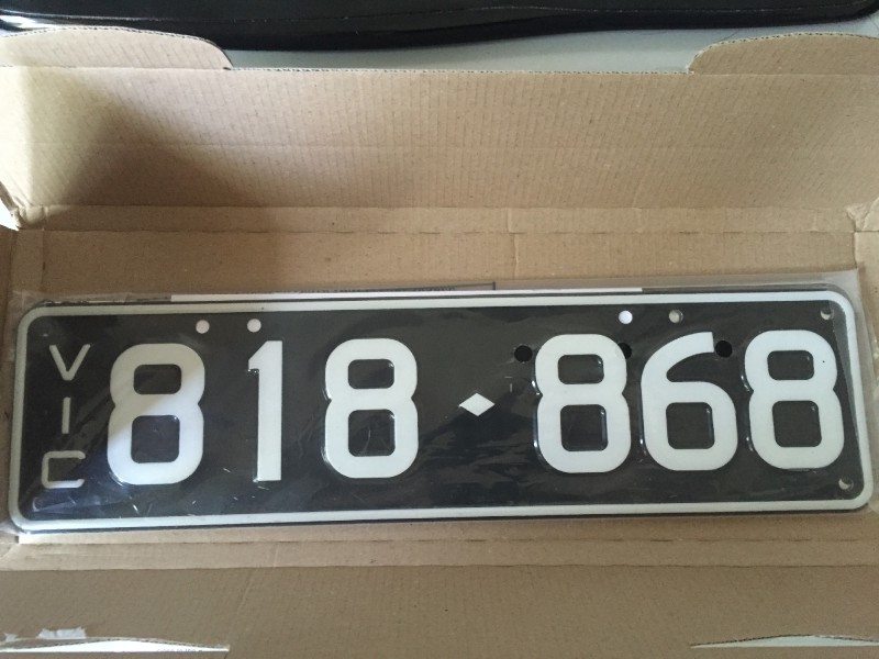 818868 Number Plates For Sale VIC MrPlates