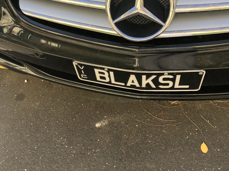 BLAKSL (Black SL) Number Plates For Sale, VIC - MrPlates
