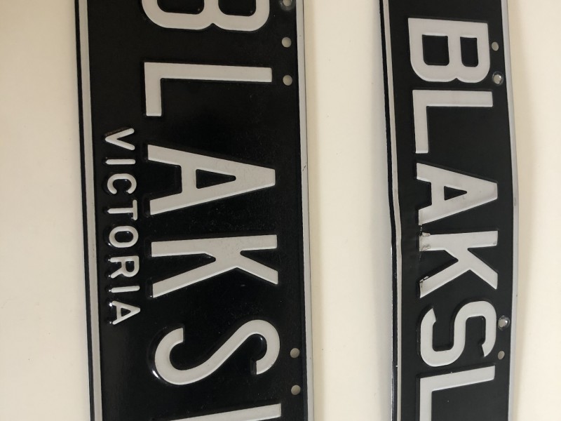 BLAKSL (Black SL) Number Plates For Sale, VIC - MrPlates