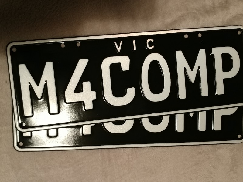 M4COMP (M4 Competiton) Number Plates For Sale, VIC - MrPlates