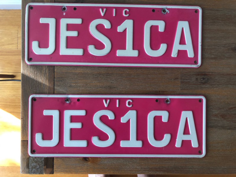JES1CA (Jessica) Number Plates For Sale, VIC - MrPlates
