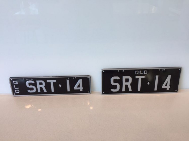 SRT14 (Jeep Or Chrysler SRT) Number Plates For Sale, QLD - MrPlates