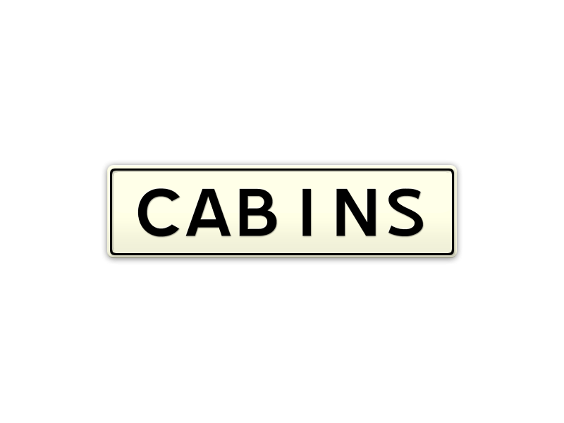 CABINS Number Plates For Sale, NSW - MrPlates