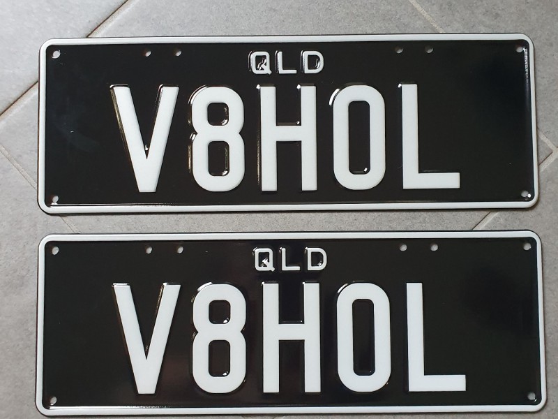 V8H0L (V8 HOLDEN) Number Plates For Sale, QLD - MrPlates