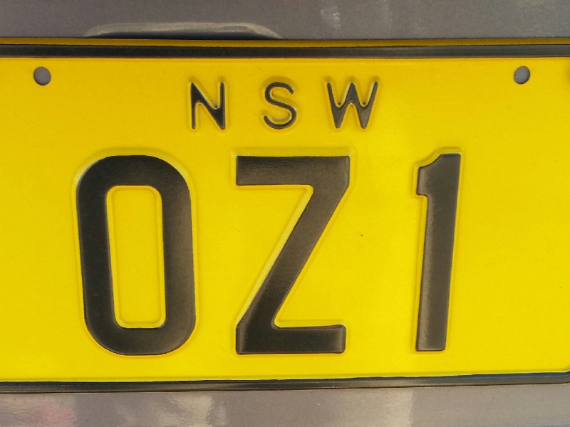 OZ 1 (Australia One) Number Plates For Sale, NSW - MrPlates