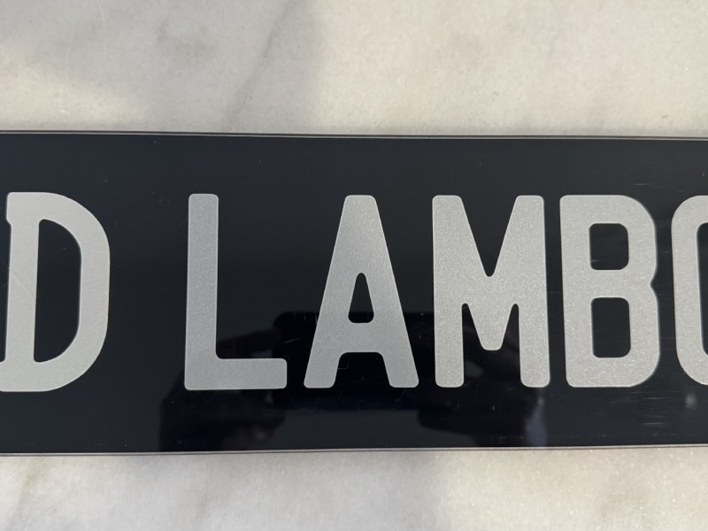 D LAMBO (Lamborghini Owners) Number Plates For Sale, QLD - MrPlates