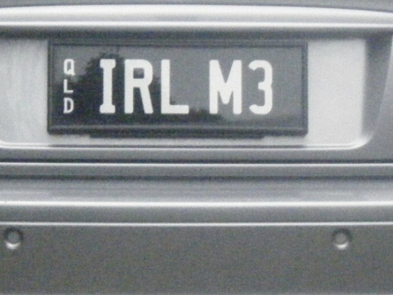 IRL M3 (Ireland Bmw M3) Number Plates For Sale, QLD - MrPlates