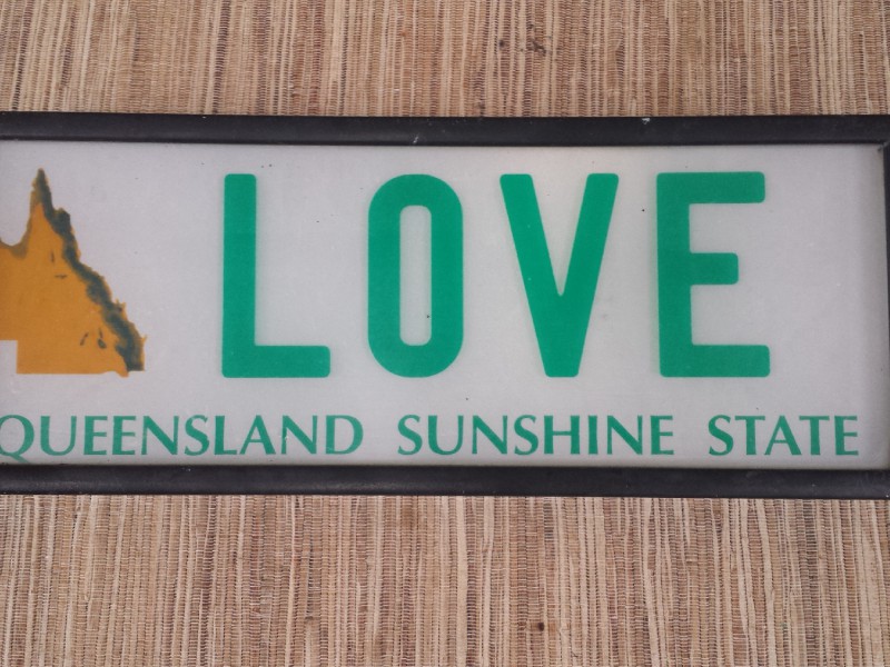 LOVE Number Plates For Sale, QLD - MrPlates