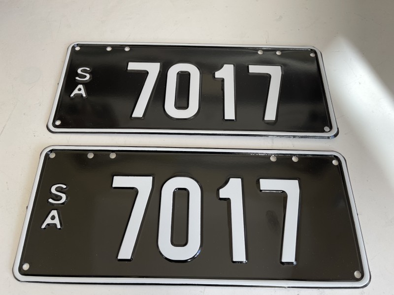 7017 Number Plates For Sale, SA - MrPlates