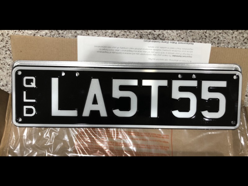 LA5T 55 (Last Ss) Number Plates For Sale, QLD - MrPlates