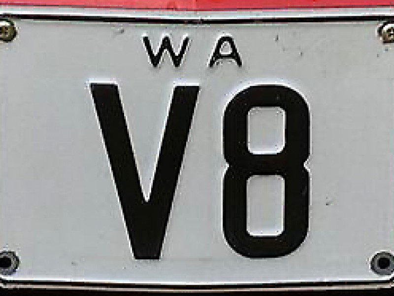 V8 Number Plates For Sale, WA - MrPlates