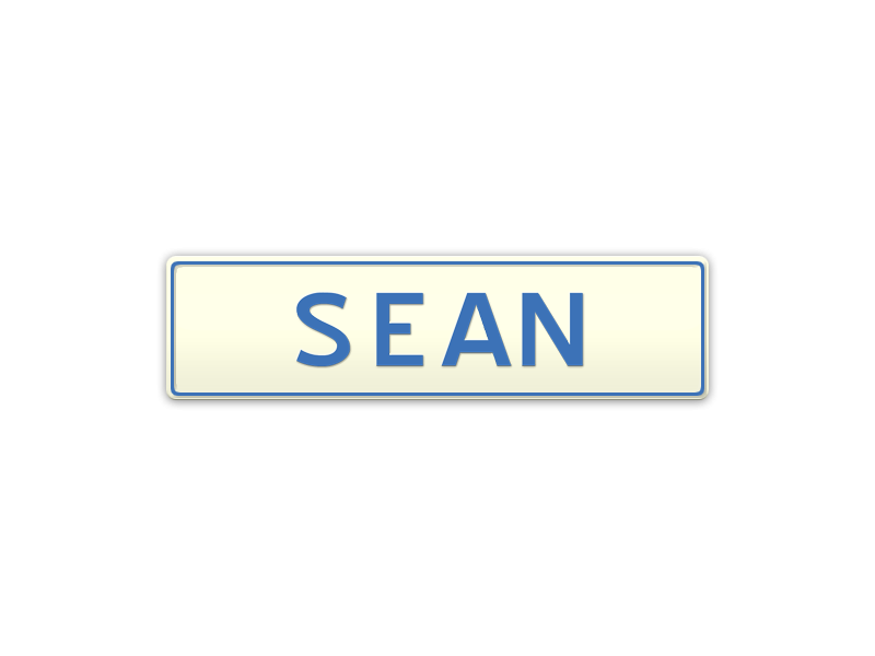 SEAN Number Plates For Sale, WA - MrPlates