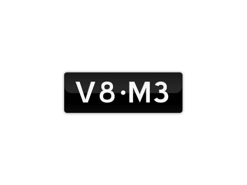 V8·M3 (Only BMW M3 Ever Made With A V8) Number Plates For Sale, NSW ...