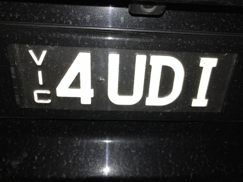 4UDI (AUDI) Number Plates For Sale, VIC - MrPlates