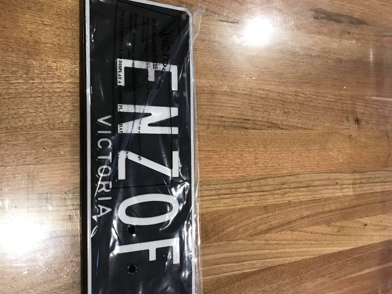 ENZOF (Enzo Ferrari) Number Plates For Sale, VIC - MrPlates