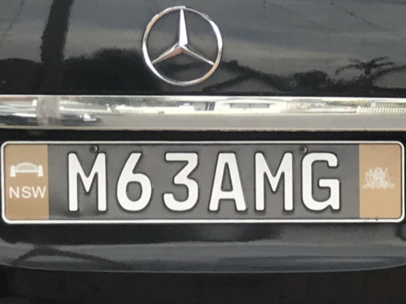 M63AMG (Mercedes 63 AMG) Number Plates For Sale, NSW - MrPlates