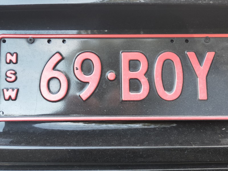 69 BOY (My Birthday) Number Plates For Sale, NSW - MrPlates