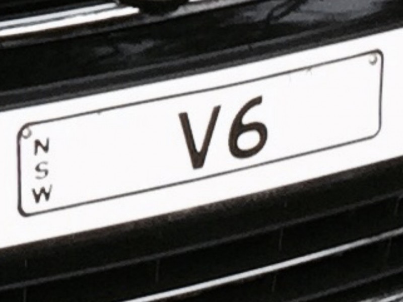 V6 Number Plates For Sale, NSW - MrPlates