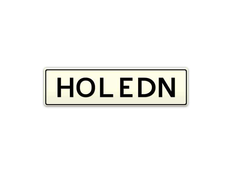 HOLEDN (Holden) Number Plates For Sale, NSW - MrPlates