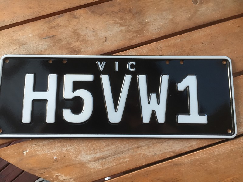 H5VW1 (HSV W1) Number Plates For Sale, VIC - MrPlates