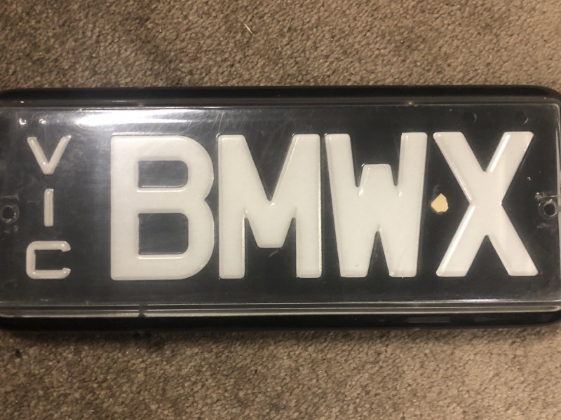 BMW X (BMW-X) Number Plates For Sale, VIC - MrPlates