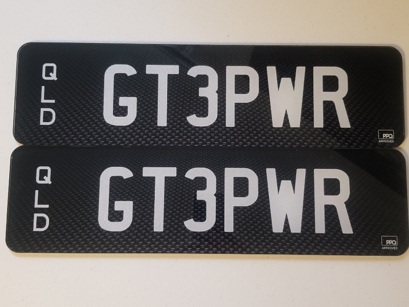 GT3PWR (Powerful GT3 Porsche) Number Plates For Sale, QLD - MrPlates