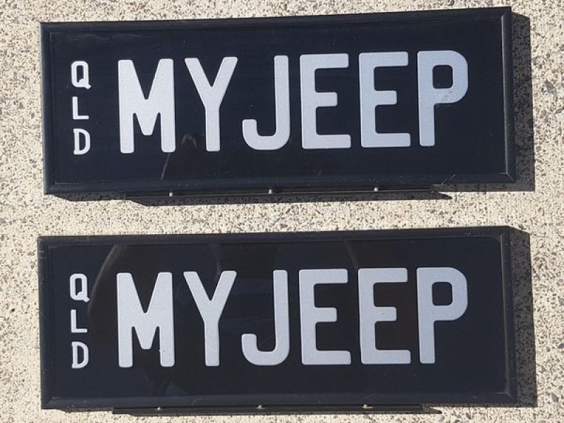 MYJEEP (Proud JEEP Owner) Number Plates For Sale, QLD - MrPlates