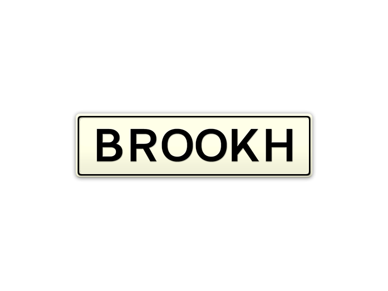 BROOKH Number Plates For Sale MrPlates