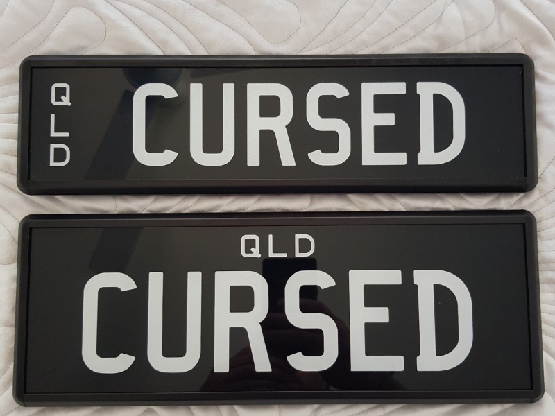 CURSED Number Plates For Sale, QLD - MrPlates