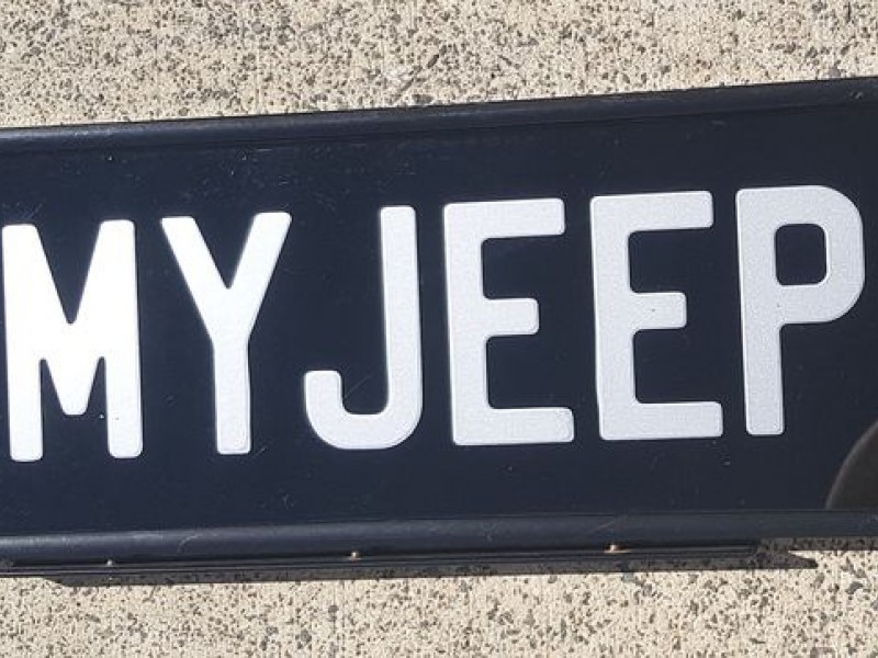 MYJEEP (Proud JEEP Owner) Number Plates For Sale, QLD - MrPlates