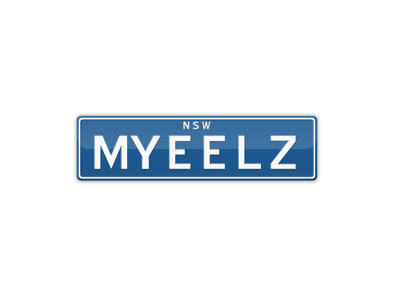 MYEELZ (NRL Parramatta Eels Team) Number Plates For Sale, NSW - MrPlates
