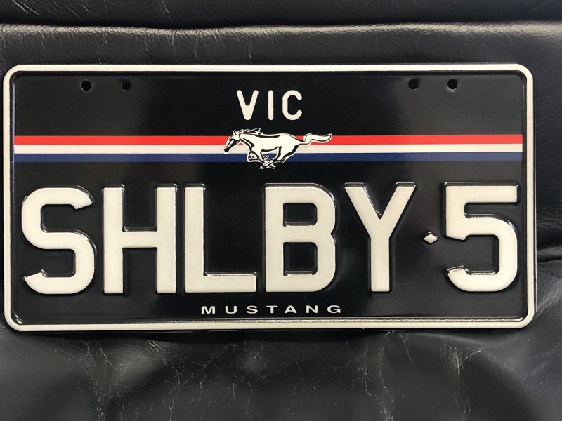 SHLBY5 (SHELBY 5 MUSTANG) Number Plates For Sale, VIC - MrPlates