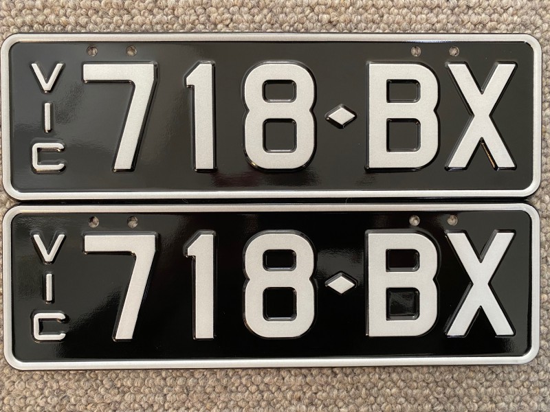718·BX (Porsche 718 Boxster) Number Plates For Sale, VIC - MrPlates
